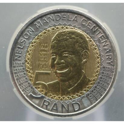 2018 Five Rand (R5) Mandela Centenary Coin – MS64 – ID 6411 – Vintage ...