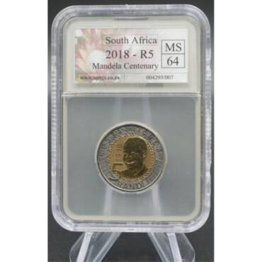 2018 Five Rand R5 Mandela Centenary Coin *** MS64 *** ID 6411 - Vintage ...