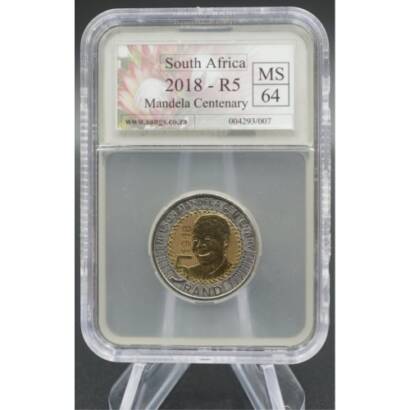 2018 Five Rand (R5) Mandela Centenary Coin – MS64 – ID 6411 – Vintage ...